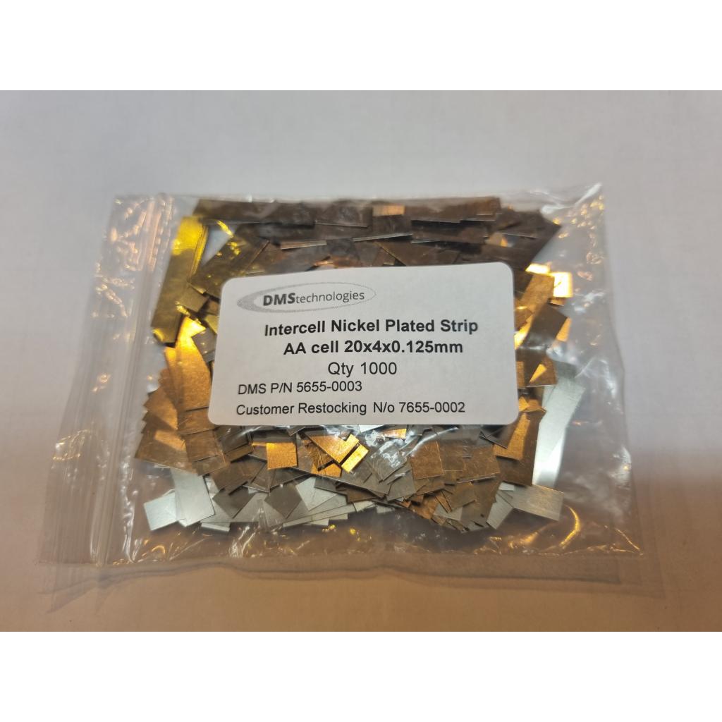 Intercell connectors Nickel Plated Strips