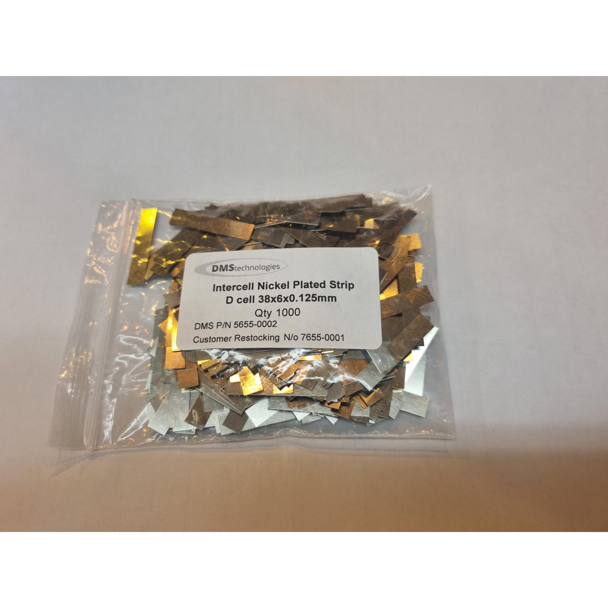 Intercell connectors Nickel Plated Strips