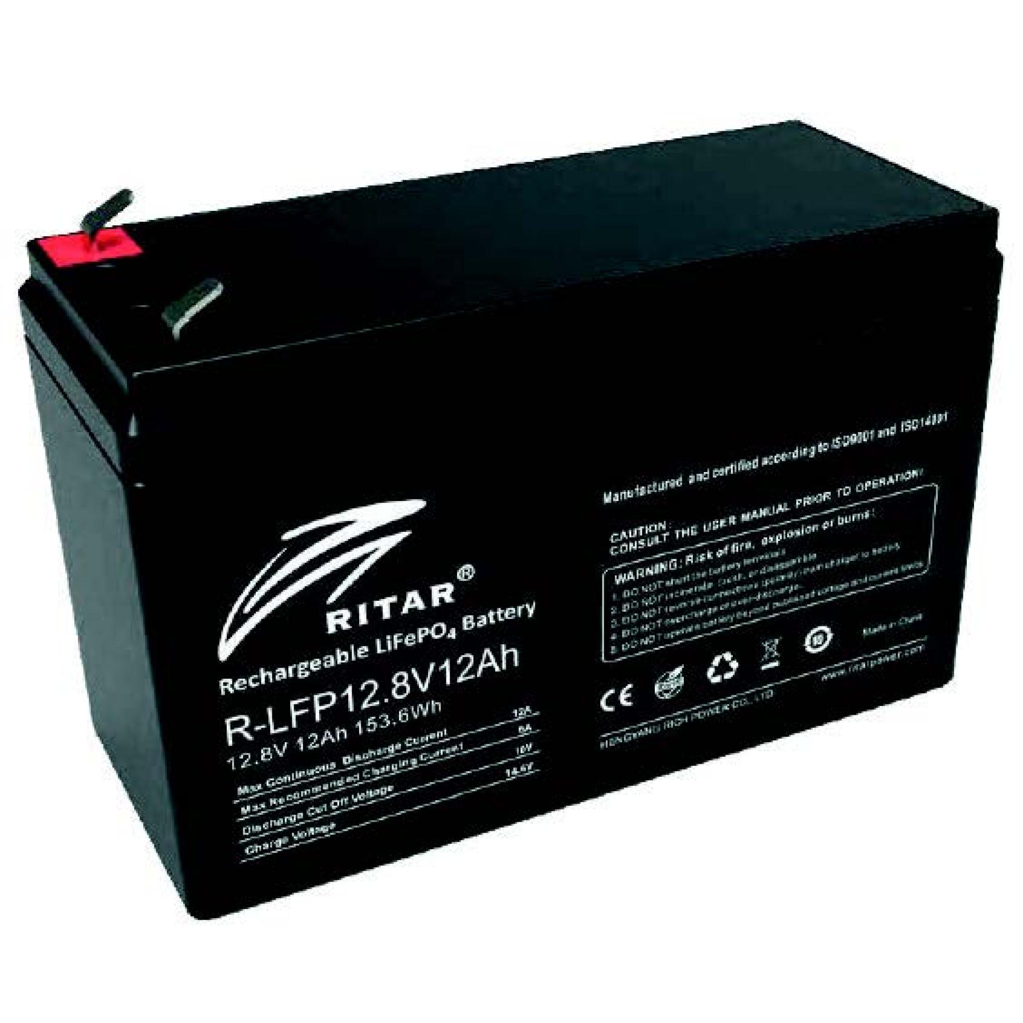 Ritar 12.8V 100Ah Lithium Battery